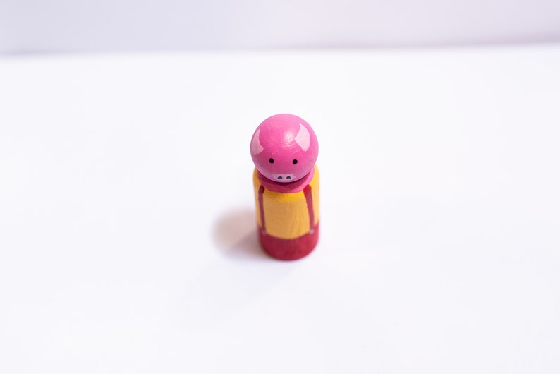3 Little Pigs Pegs | Peg Dolls | Dollhouse Montessori | Peg Dolls ...