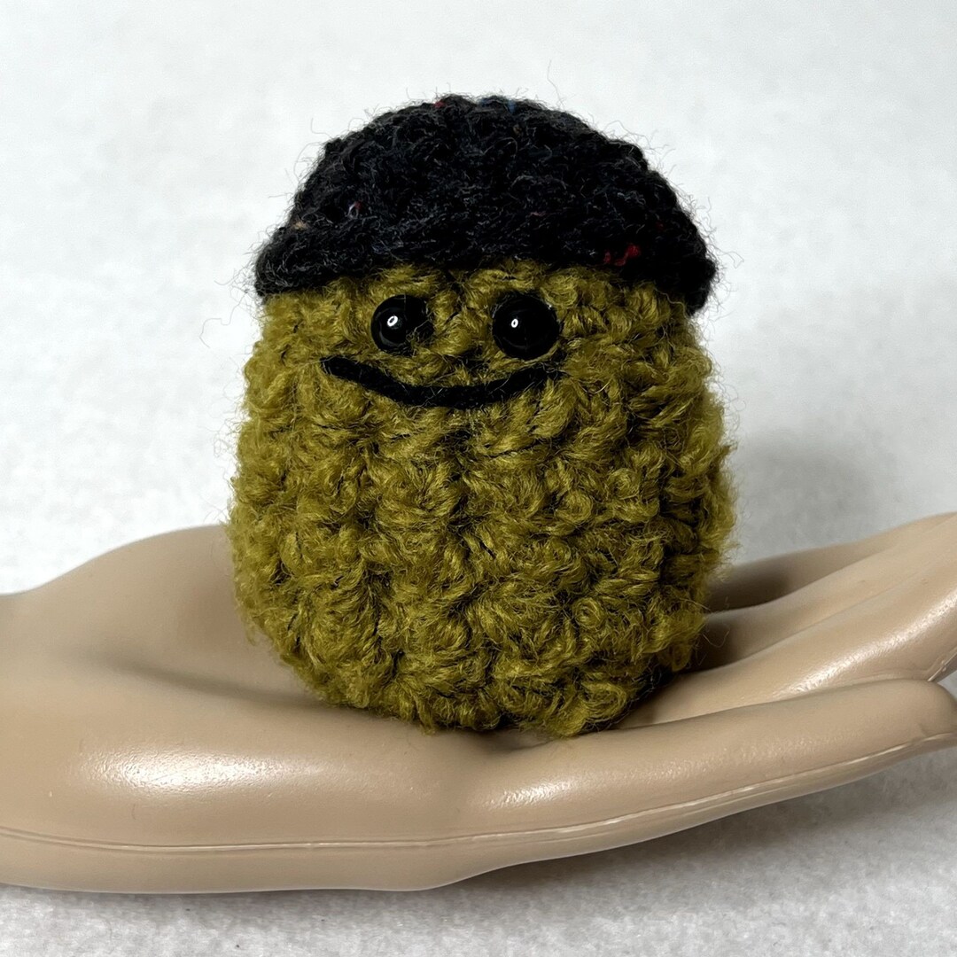 Small Handmade Crochet Nug Buddy Plushie With Removable Hat - Etsy