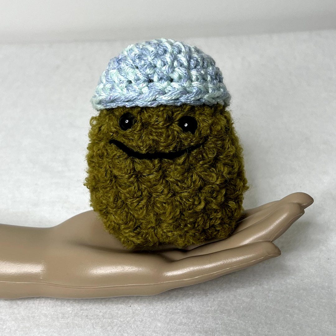 Handmade Crochet Nug Buddy Plushie With Removable Hat - Etsy