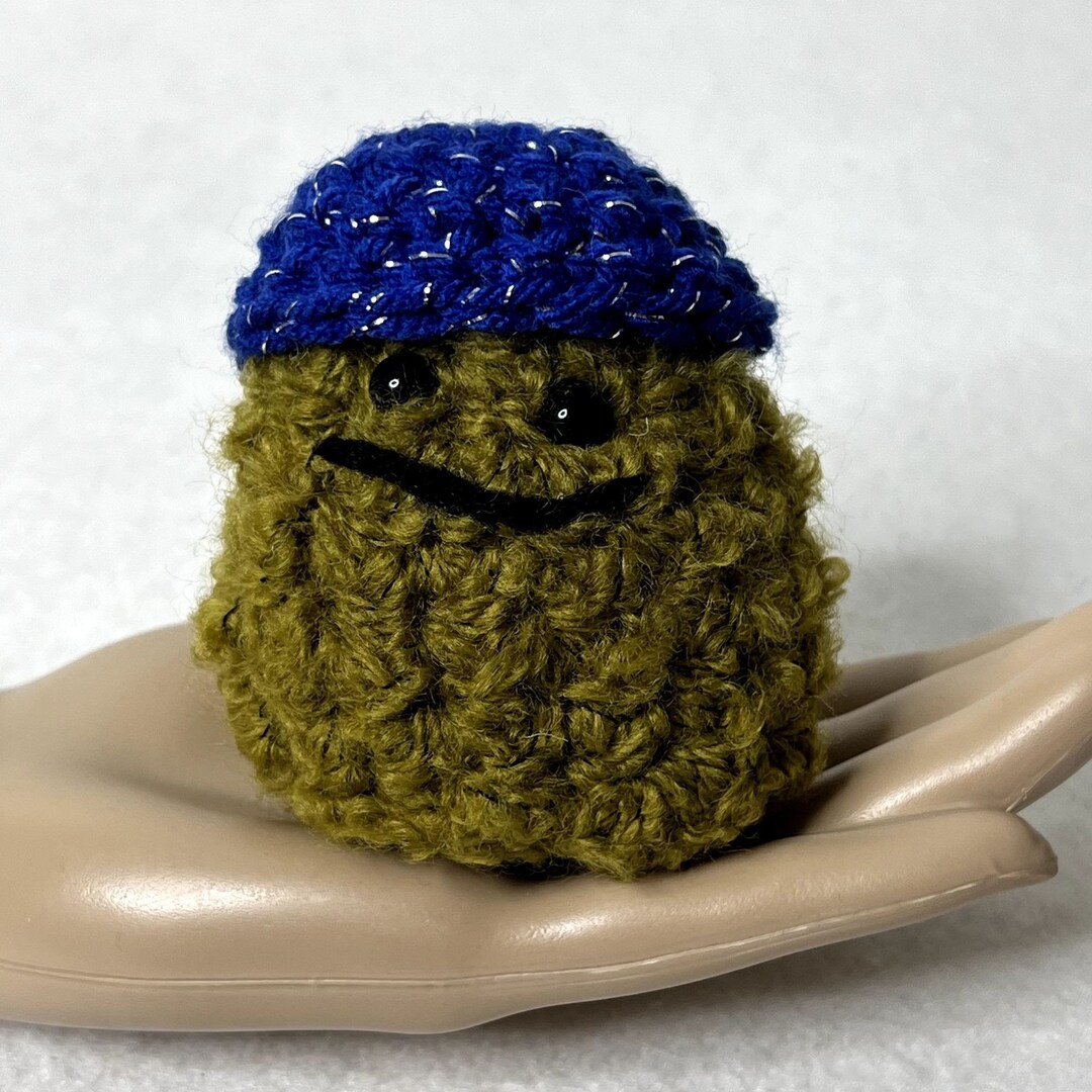 Small Handmade Crochet Nug Buddy Plushie With Removable Hat - Etsy