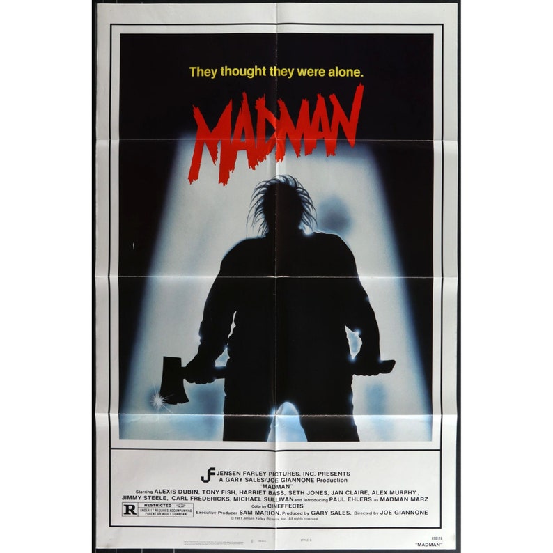 Madman 1981 Original Horror Movie Poster Folded 27x41 One-sheet - Etsy
