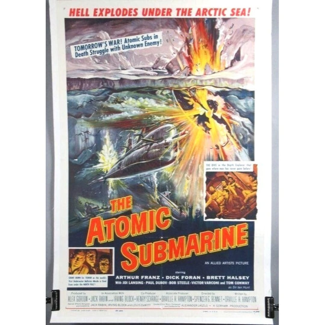 The Atomic Submarine 1959 Original Vintage One-sheet Movie Poster ...