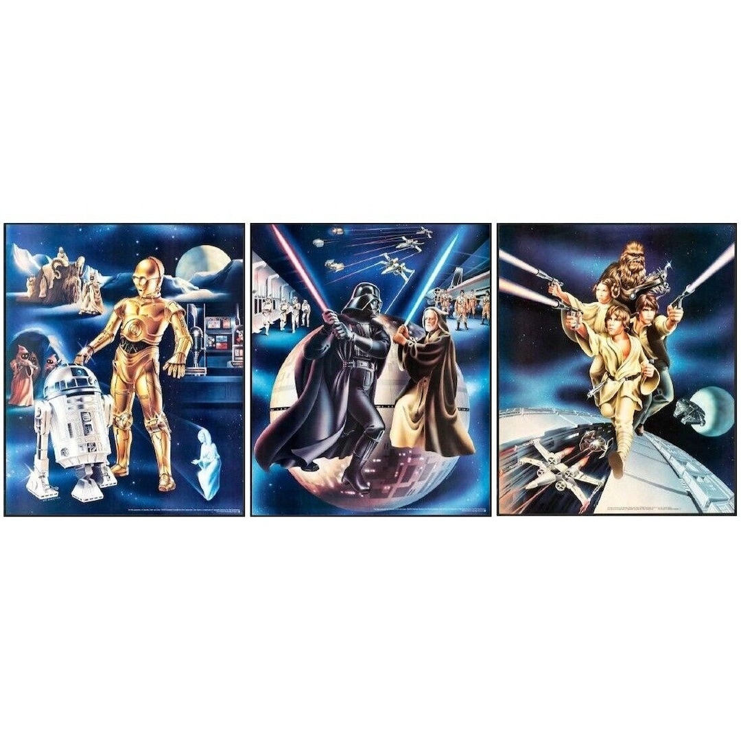 Star Wars Promo Poster Set Proctor & Gamble 1978 18.5x22.75 Ken ...