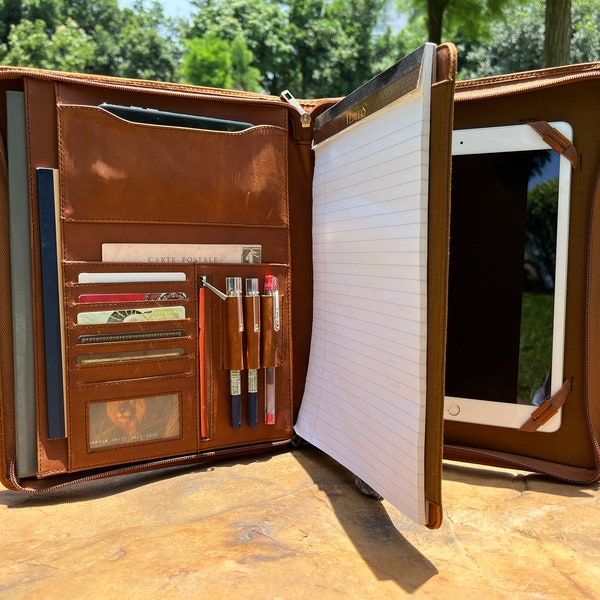 Leather Portfolio - Etsy