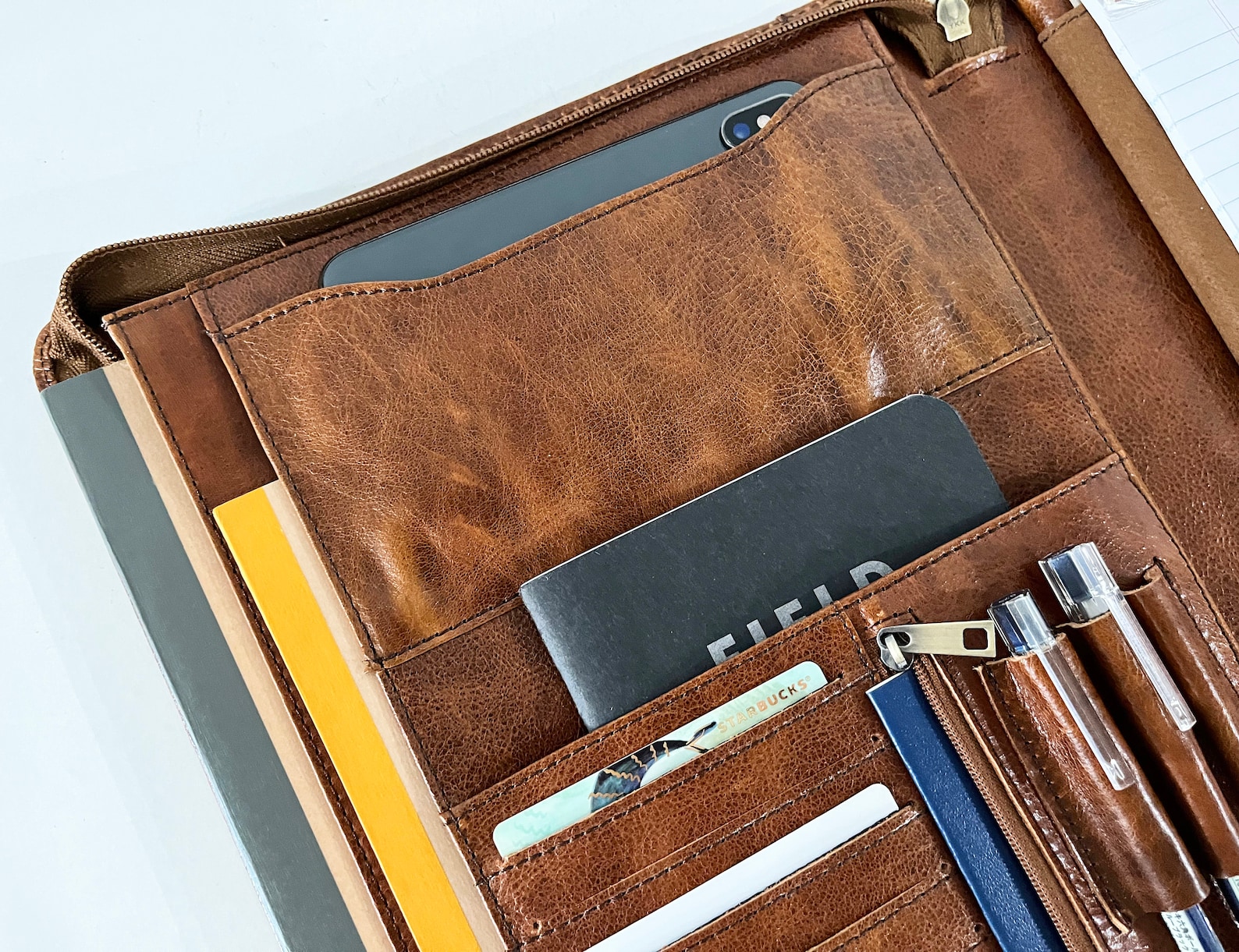 Personalized Leather Portfolio for Men Custom Leather - Etsy Australia