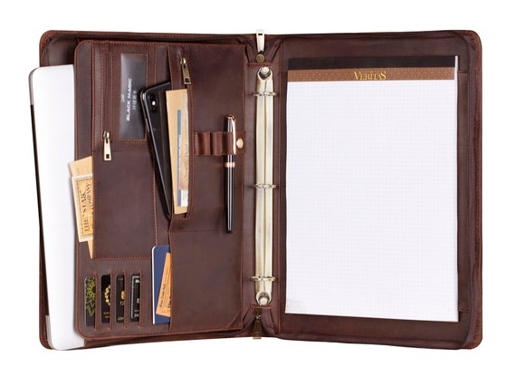 Portfolio with Name/Logo Personalized Leather Portfolio Gift for ...