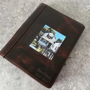 Personalized Leather Portfolio for Men Custom Leather - Etsy