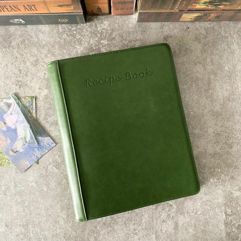 Leather Recipe Book - Etsy