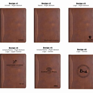 Personalized Leather Planner, Leather Portfolio for Men, A5 Size ...