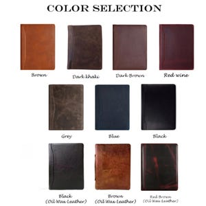 Personalized Leather Portfolio for Men,legal Size Folder Leather ...