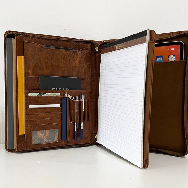 Leather Business Portfolio - Etsy