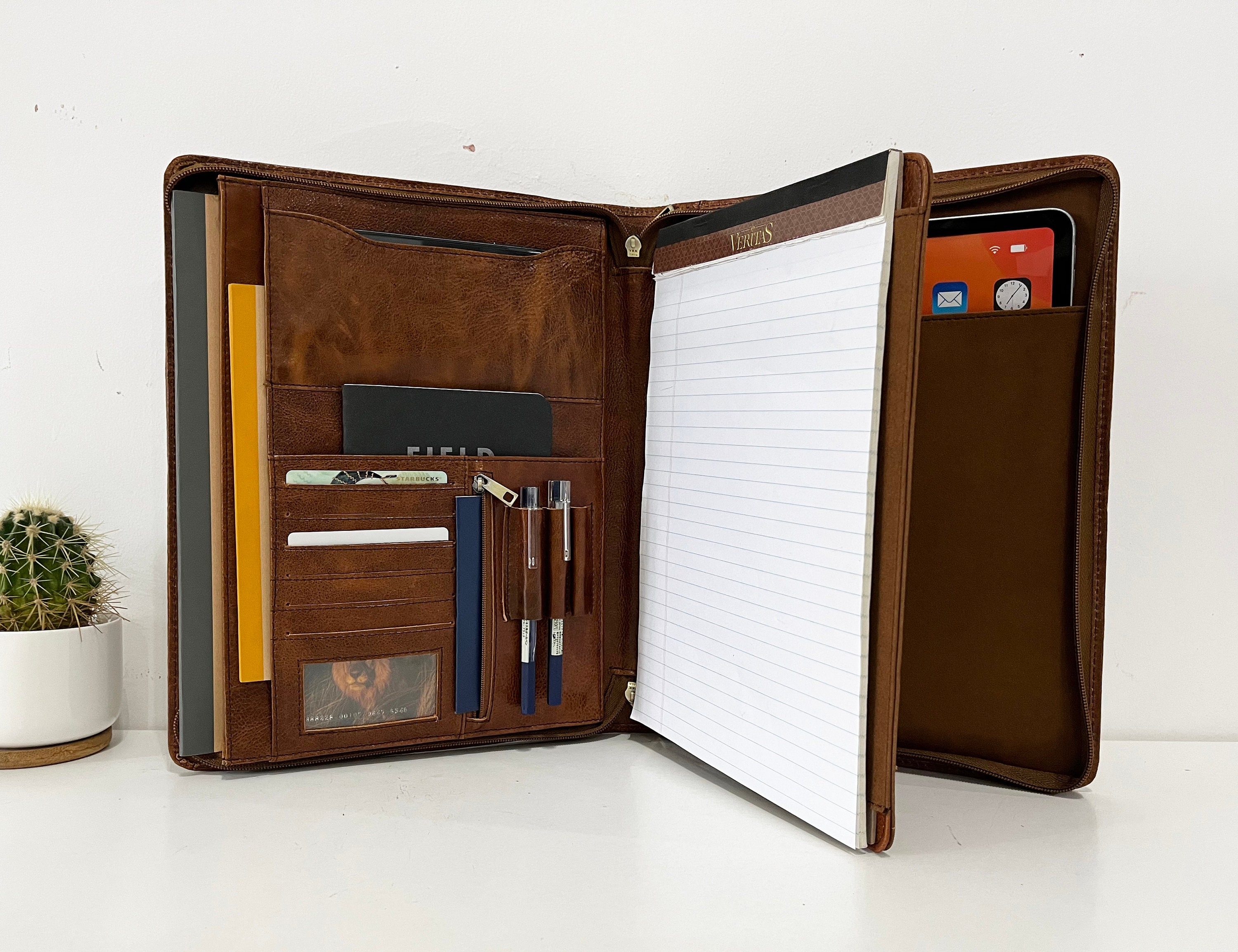 Personalized Leather Portfolio for Men Custom Leather - Etsy Australia