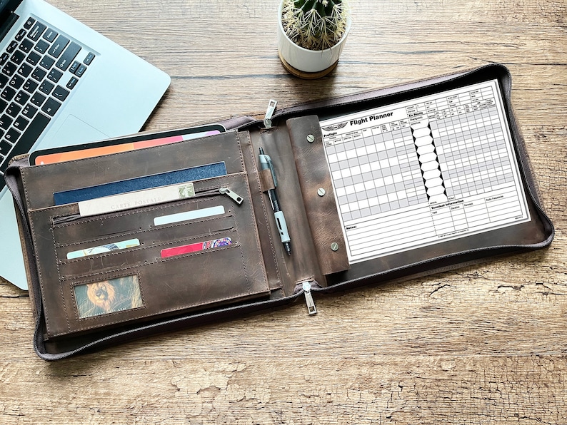 Leather Binder Logbook, Pilots Log Book, Logbook Journal, Checkbook ...
