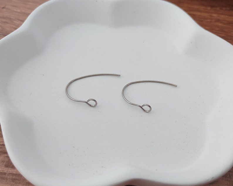 Modern Silver Forward-facing Stainless Ear Wires - Etsy