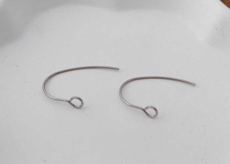 Modern Silver Forward-facing Stainless Ear Wires - Etsy