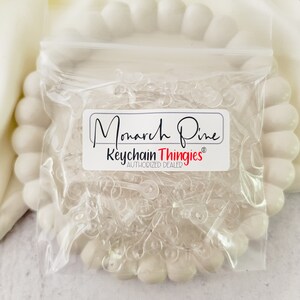 100 Pieces Clear Keychain Thingies® OG, Keychain and Lanyard Clip ...