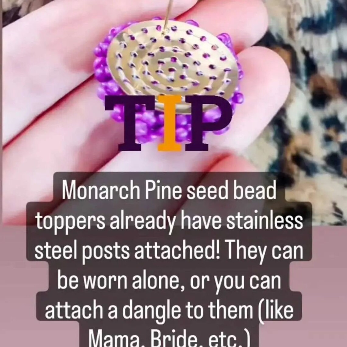 NEW DRAGONFRUIT 15mm Small Seed Bead Topper 1 Pair All - Etsy