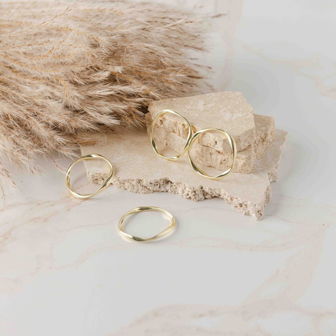 20mm GOLD CIRCLE Twisted Linking Rings, 10 Pcs, Connecting Closed Hoop ...