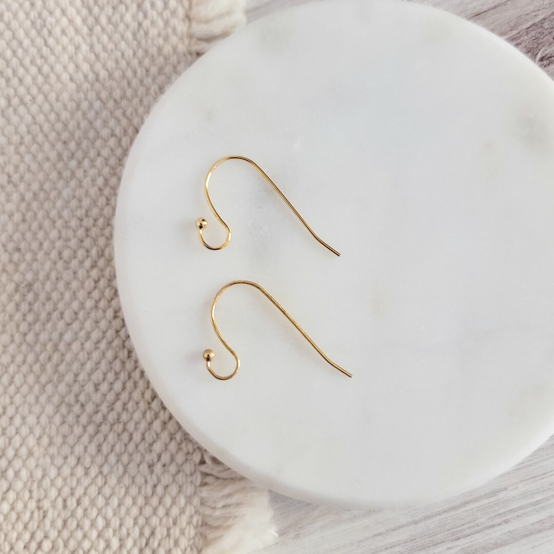 Ball Style LARGE Loop GOLD Ear Wires Stainless Steel 20pcs - Etsy