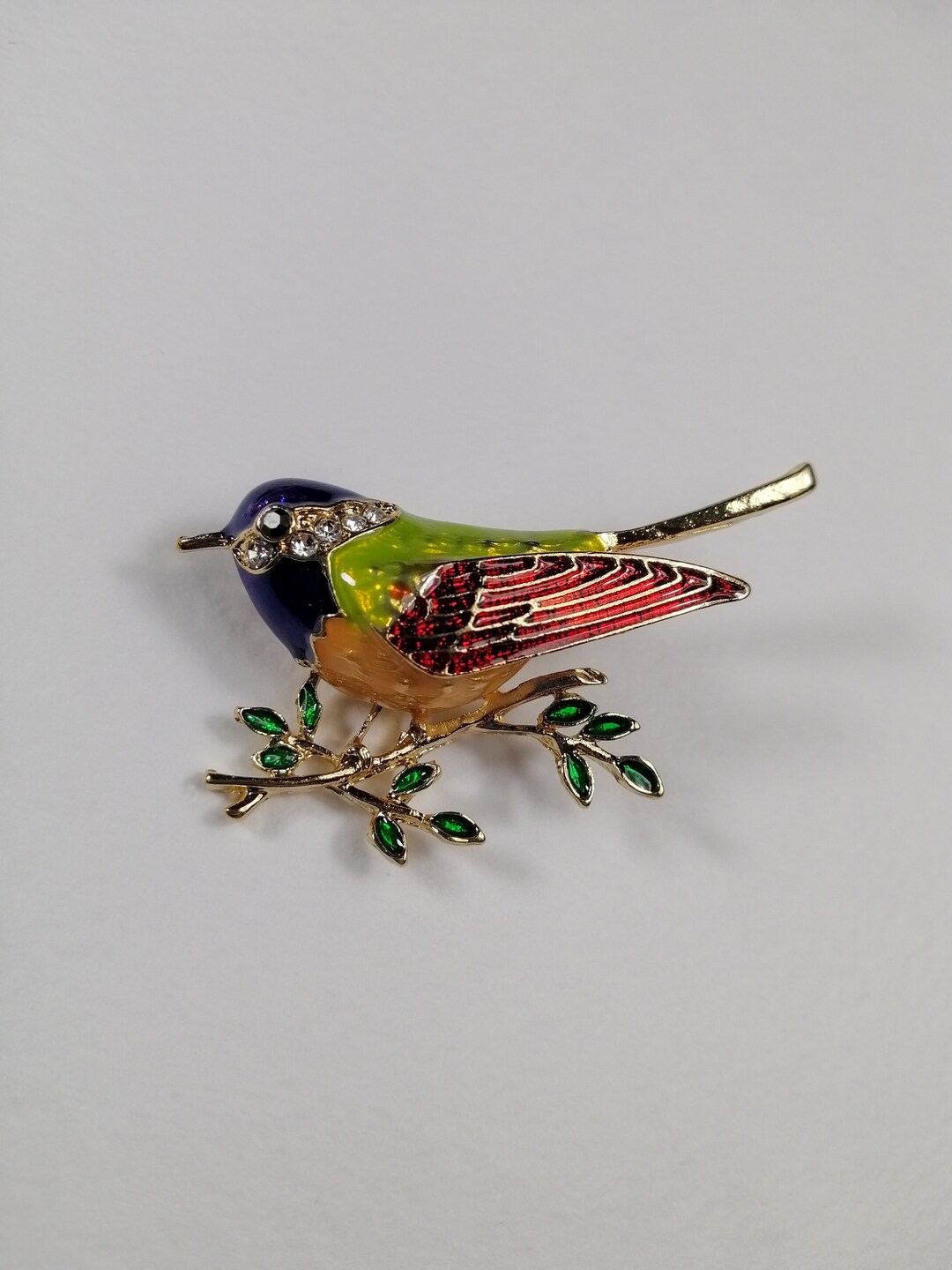 Bird Brooch, Vintage Enamel Brooch, Nature Lover Gifts, Elegant ...