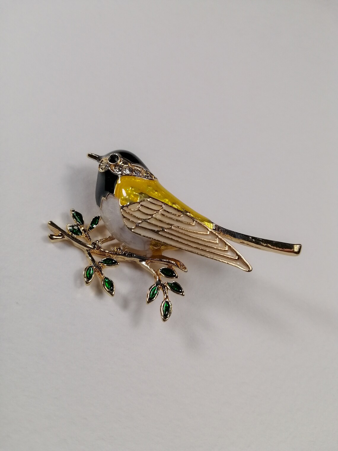 Bird Brooch, Vintage Costume Jewelry, Bird Gifts, Stylish Gold Tone Pin ...
