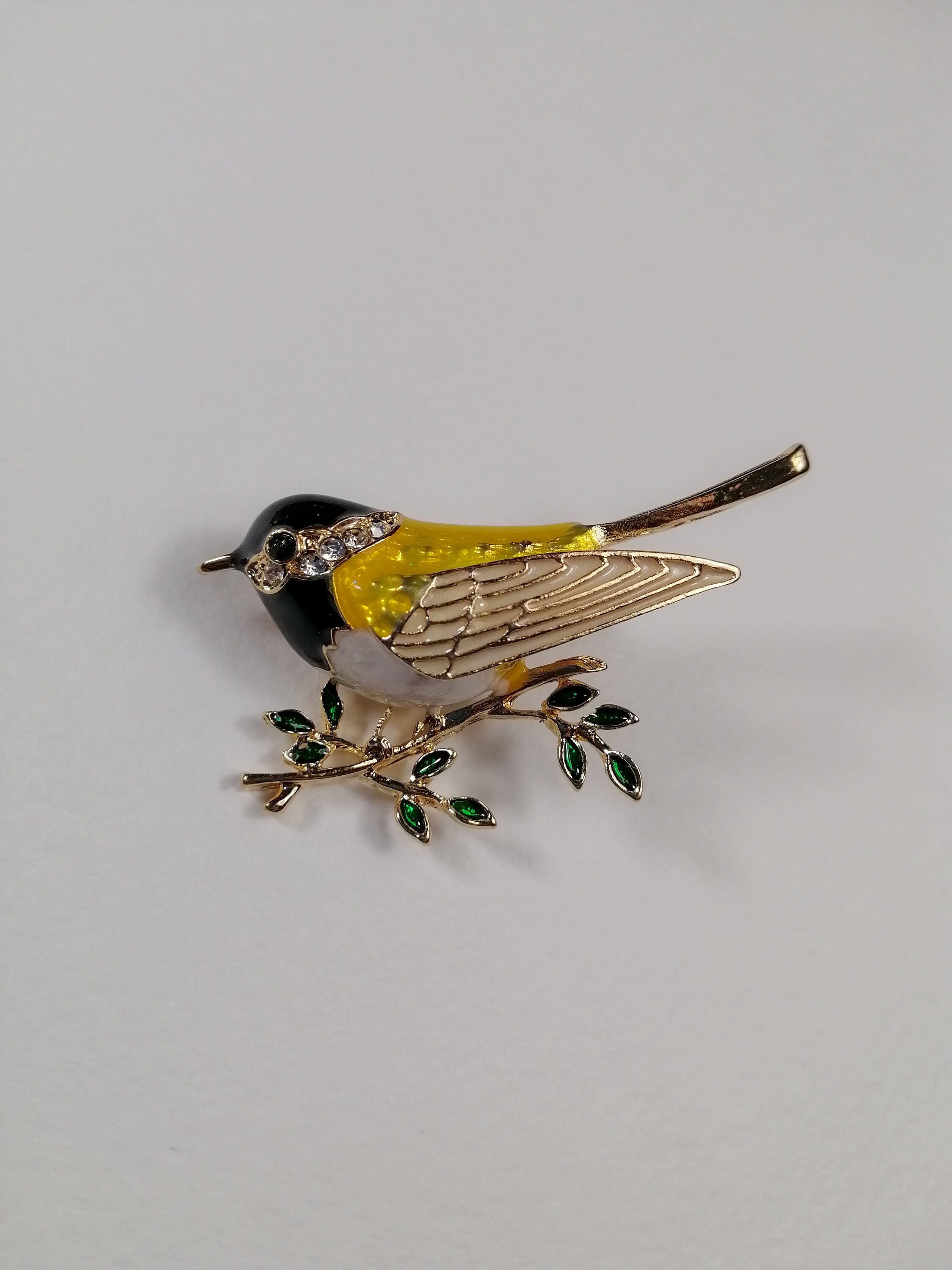 Bird Brooch, Vintage Costume Jewelry, Bird Gifts, Stylish Gold Tone Pin ...
