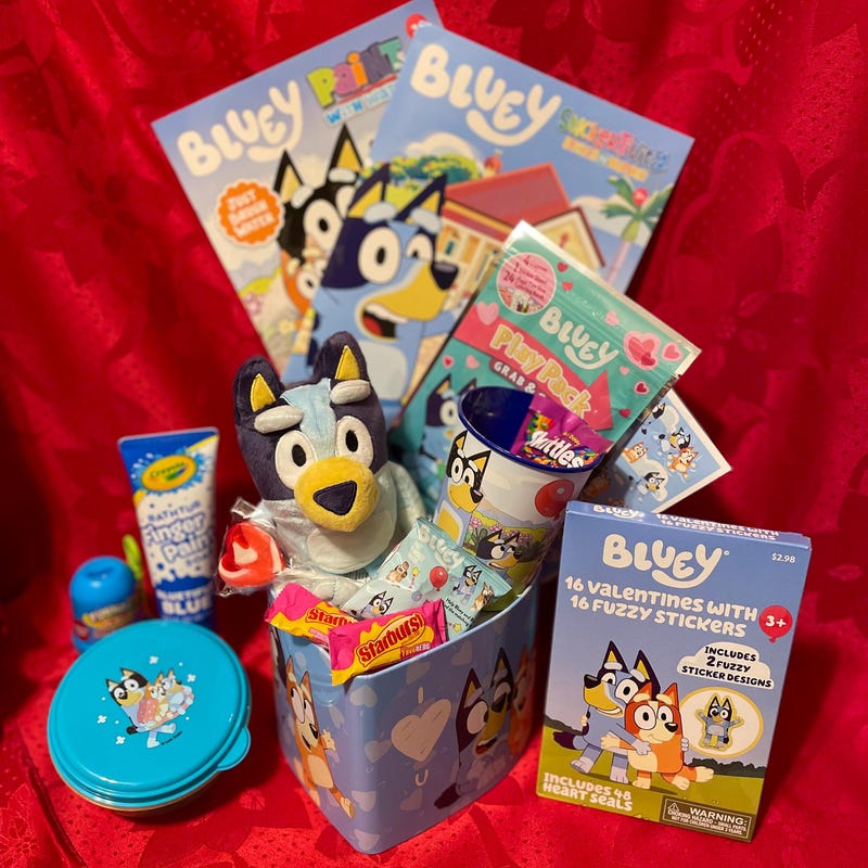 Bluey Valentine Box - Etsy