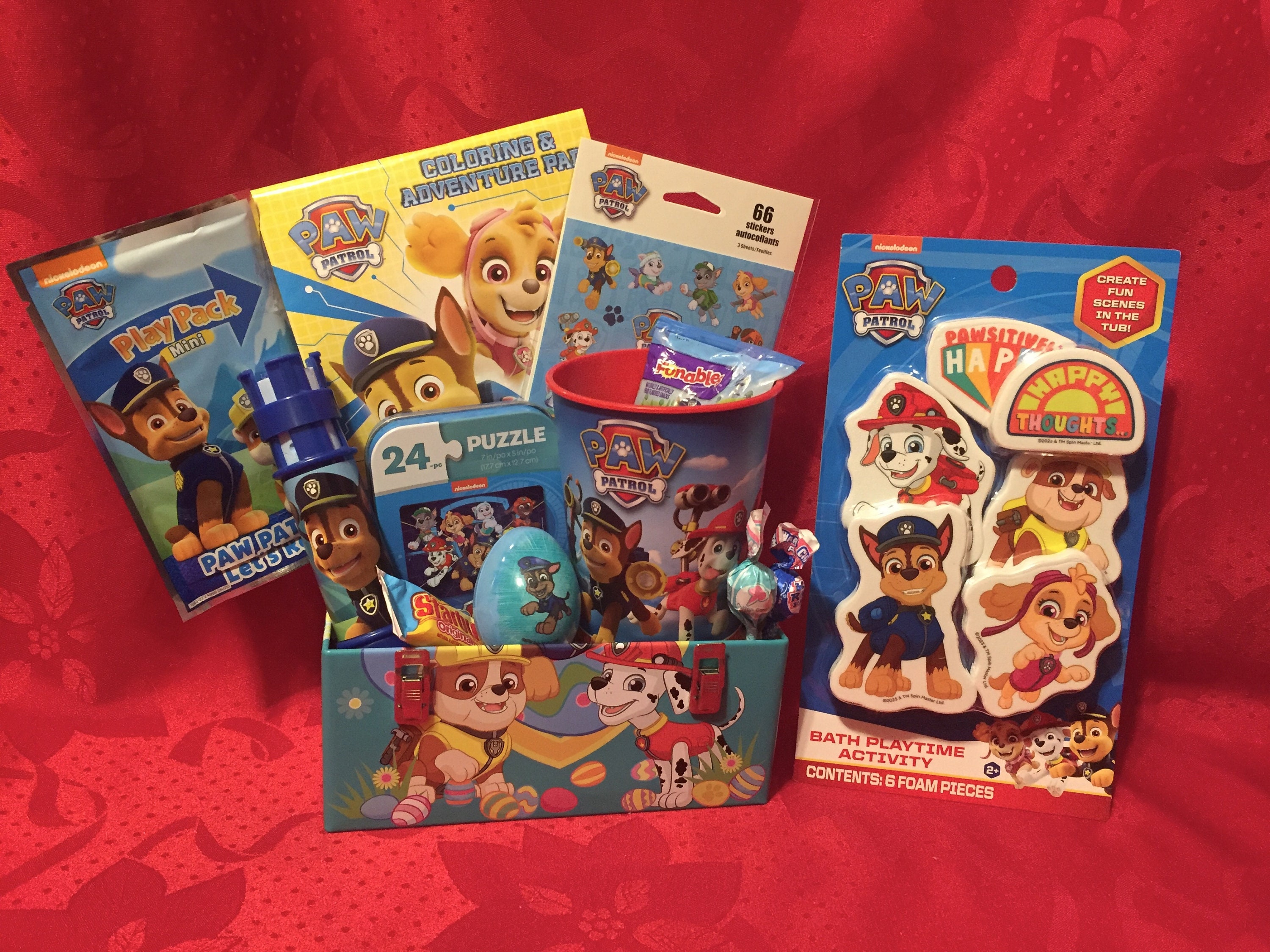 PAW PATROL GIFT cup, Activity Book, Chalk Set, Puzzle, Magnetic ...