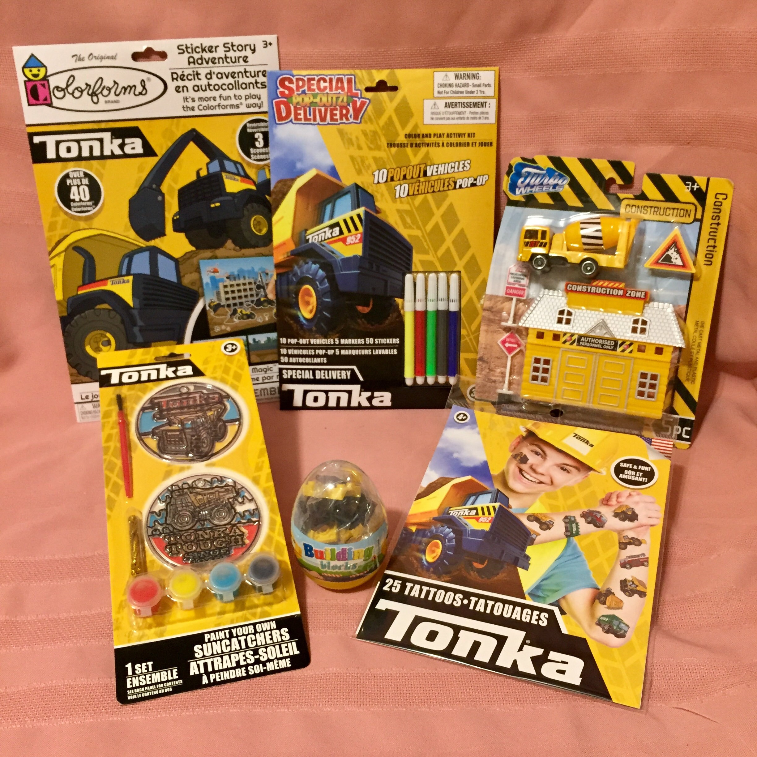 TONKA TRUCK Gift Basket TONKA: Colorforms Activity Set - Etsy