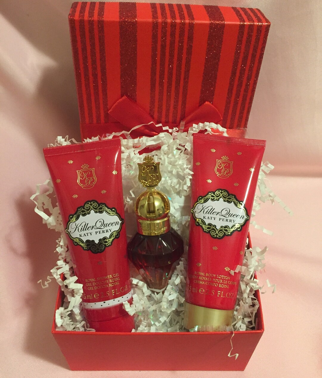 Womens Gift Fragrance Set: Perfume in Elegant Bottle, Royal Body Lotion ...