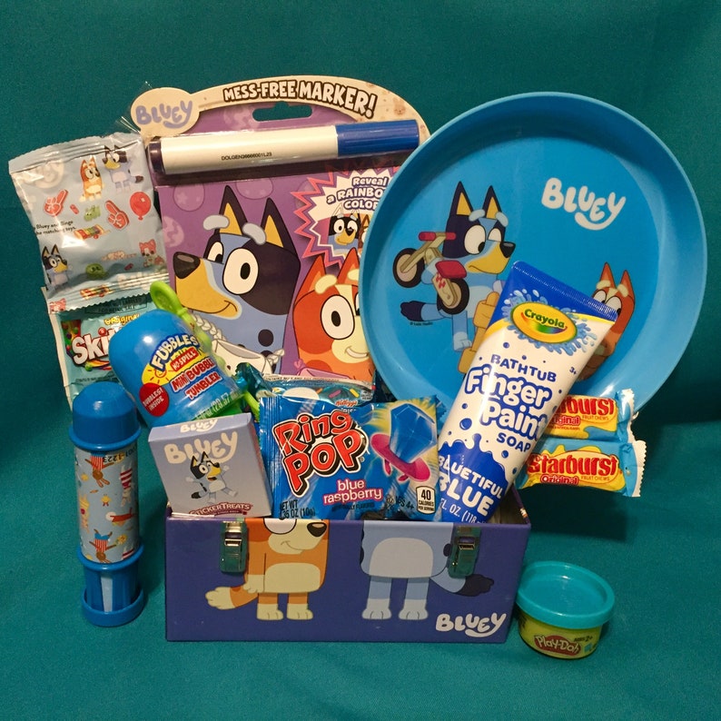 KIDS BLUEY Gift Bluey Tin, Activity Book, Imagine Ink Activity ...