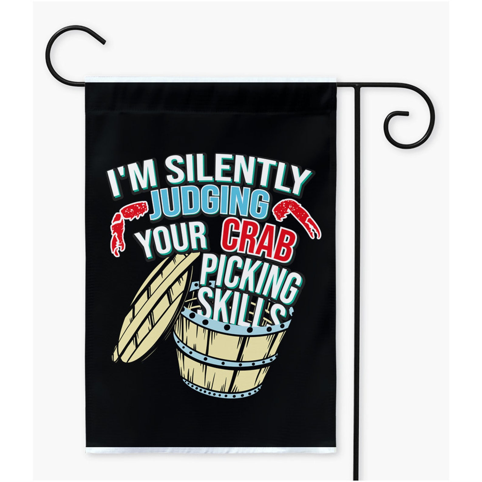 Crab Flag, Crab Garden Flag, Funny Maryland Blue Crab Gift, Eastern ...