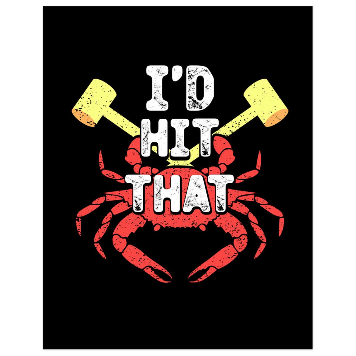 Funny Crab Wall Art Crab Sign Maryland Crab Crab Decor - Etsy