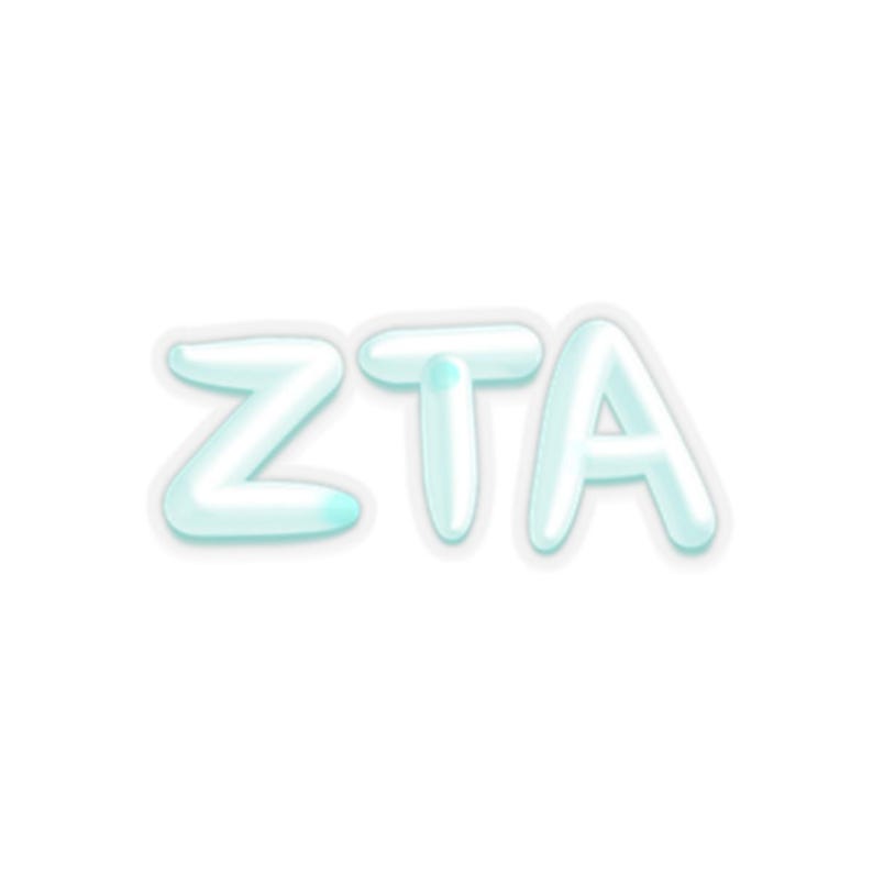 Balloon Animal ZTA Zeta Tau Alpha Letters - Etsy