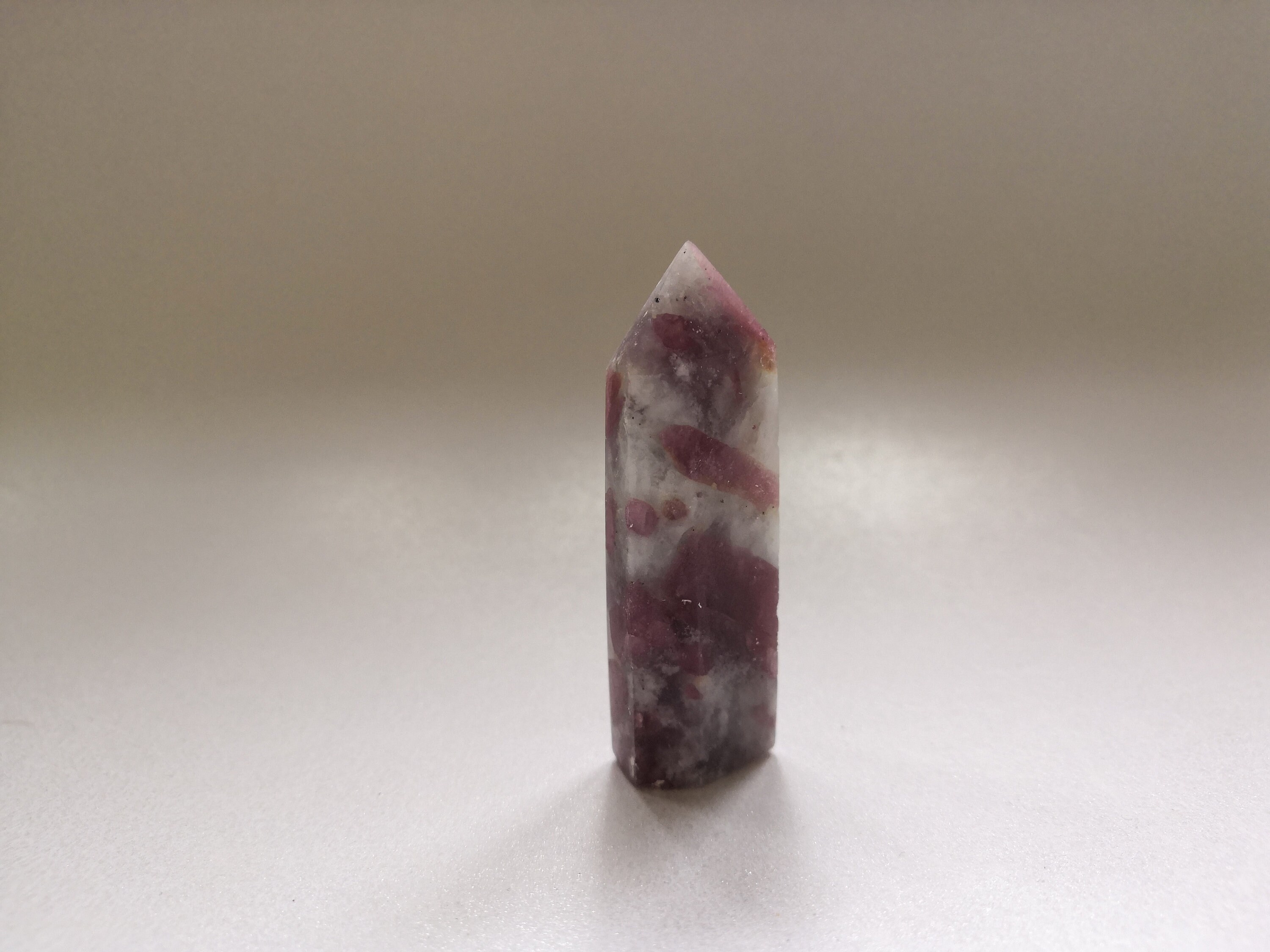 Plum Blossom Tourmaline Rubellite Crystal Point Lovely and | Etsy