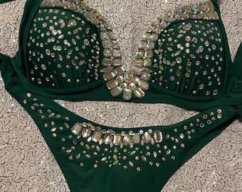 Rhinestone Bikini - Etsy