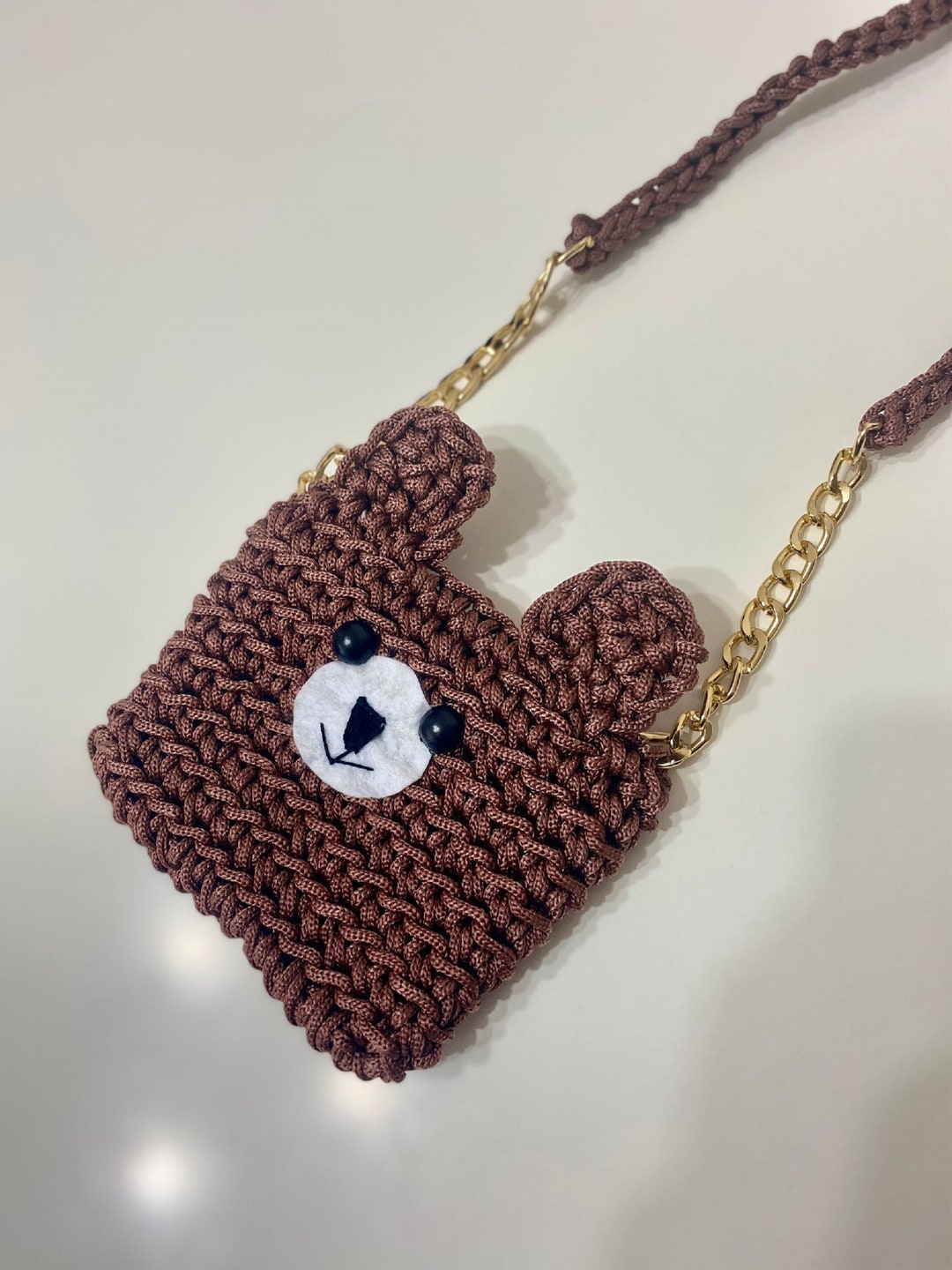 Mini Teddy Bear Bag,girl Bag,mini Kid Crossbody Handbag,little Girls ...