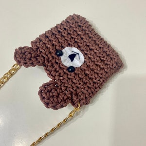 Mini Teddy Bear Bag,girl Bag,mini Kid Crossbody Handbag,little Girls ...