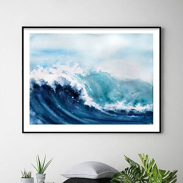 Navy Blue Nautical Wall Art - Etsy