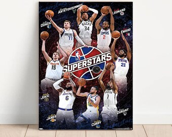 Nba Superstars Poster - Etsy