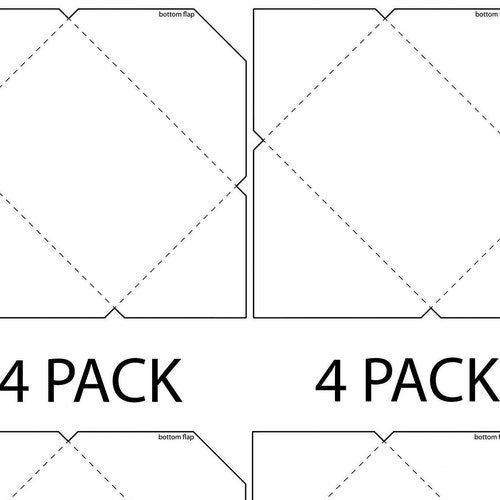 Letter Envelope Template Simple White Download A4 Paper Print - Etsy