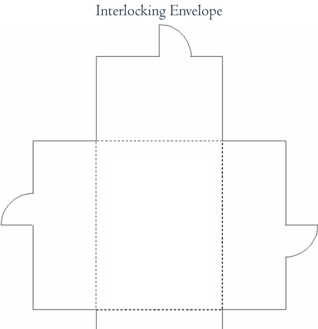 Small Envelope Unique Interlocking HD A4 Template Paper Design Yourself ...