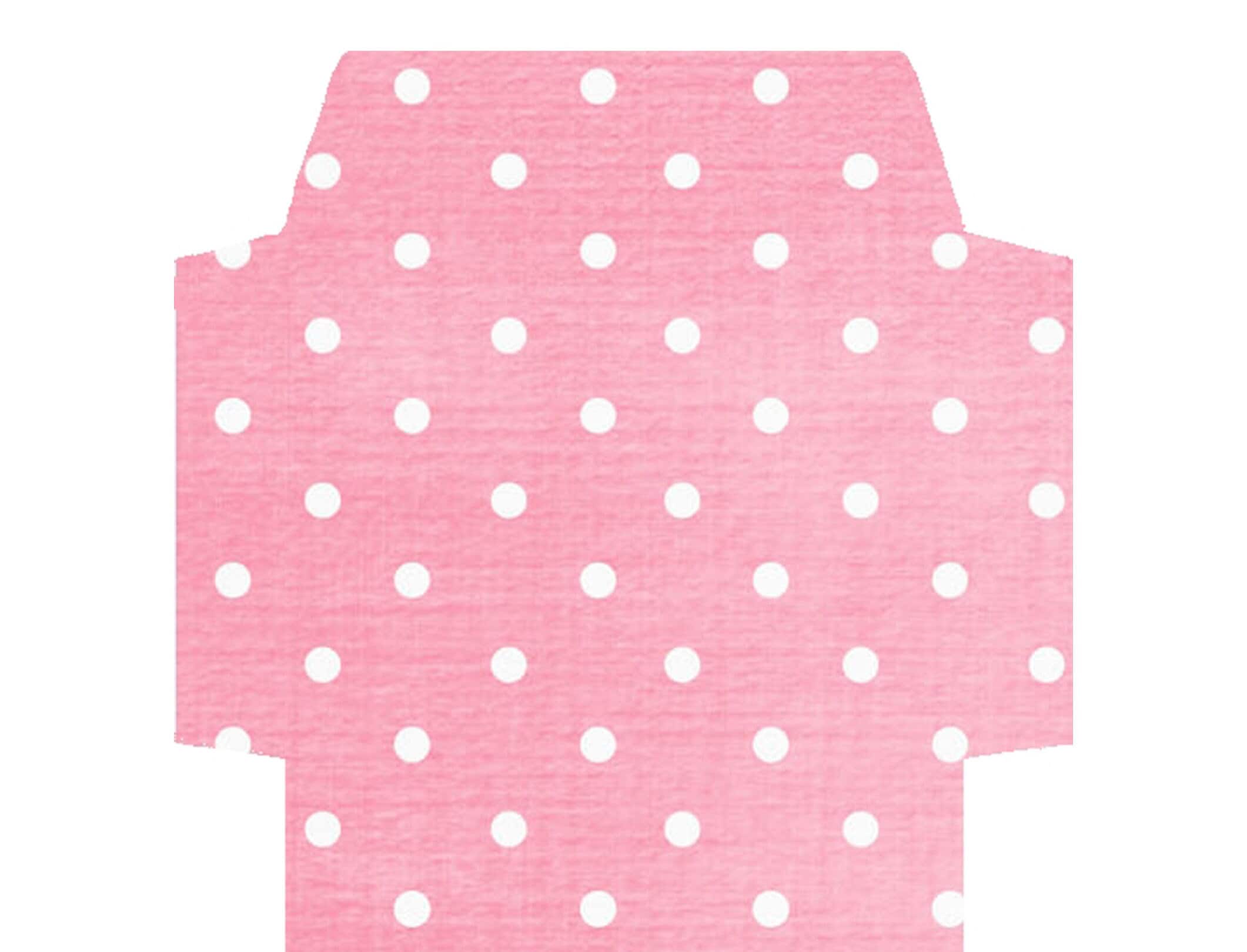 A4 Envelope Template Download Pink Polka Dot Pattern Print A6 Card C6 ...