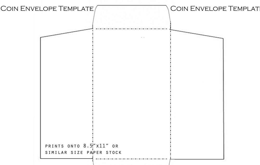 Envelope Template for Money Design Yourself White Print A4 Paper Cut ...