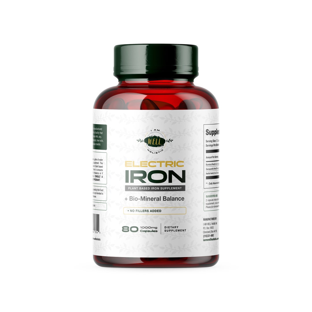 Electric Iron, Plant-based Iron, Iron Supplement, Burdock Root ...