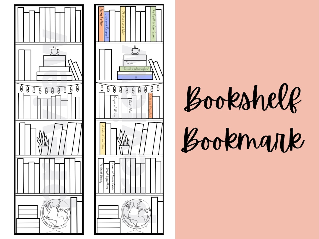 12 Month Printable Book Tracker Bookmark | Digital Bookmarks ...