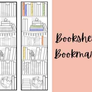 12 Month Printable Book Tracker Bookmark | Digital Bookmarks ...