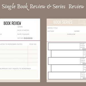 Printable Book Tracker | Book Tracker Printable PDF | Digital Book ...