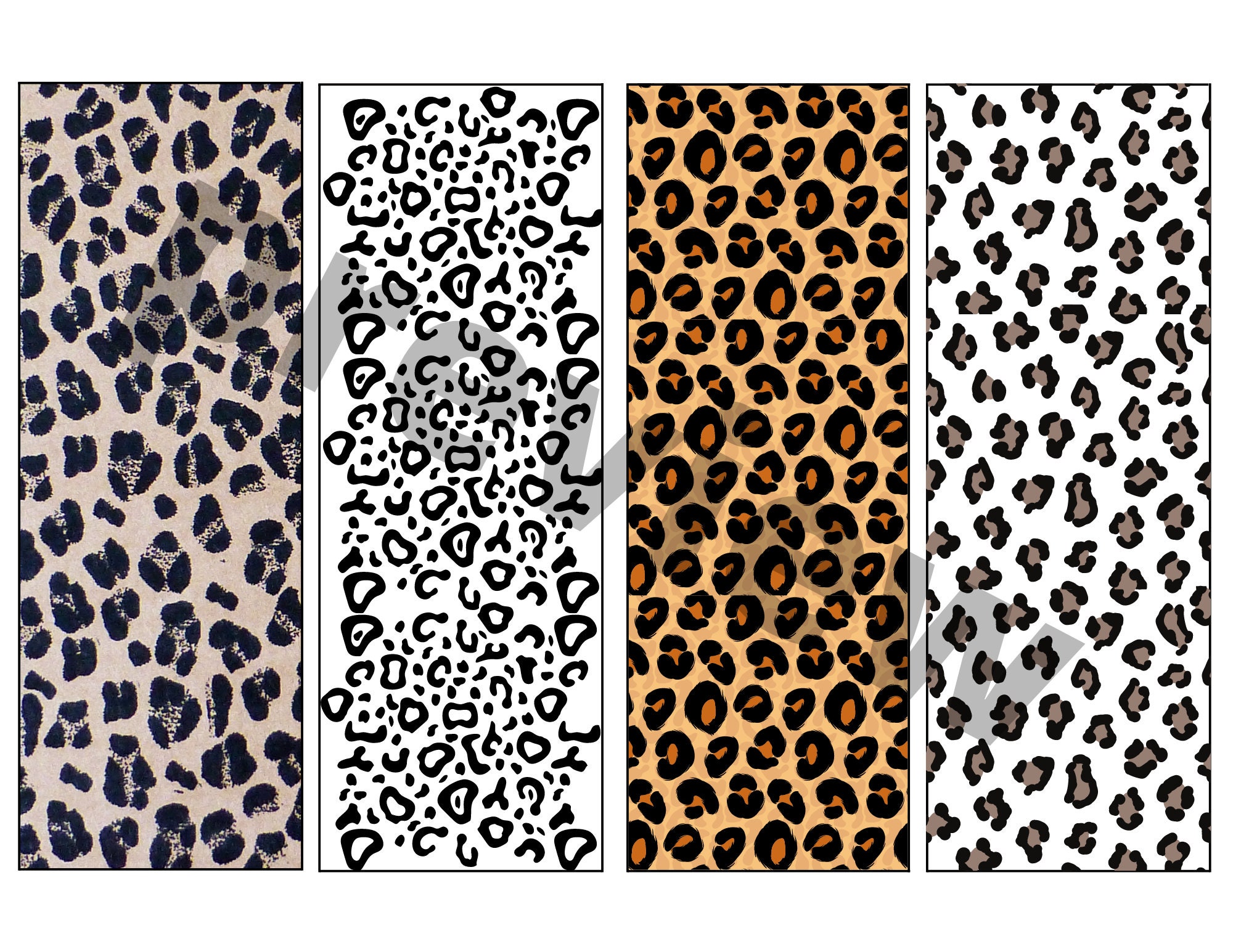 Leopard Printable Bookmarks | Digital Bookmarks | Bookmarks for Adults ...