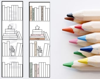 12 Month Printable Book Tracker Bookmark Digital Bookmarks Bookmarks ...